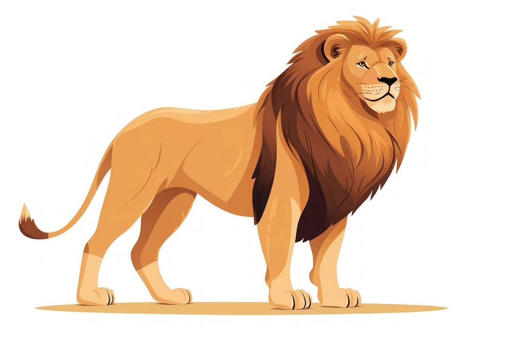 Lion cartoon mammal animal. AI | Free Photo Illustration - rawpixel