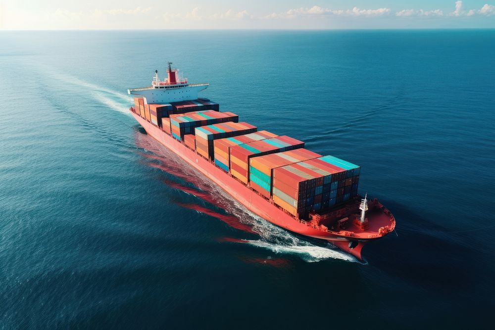 Cargo ship container vehicle boat. | Premium Photo - rawpixel