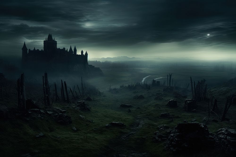 Dark mist Medieval outdoors nature | Free Photo - rawpixel