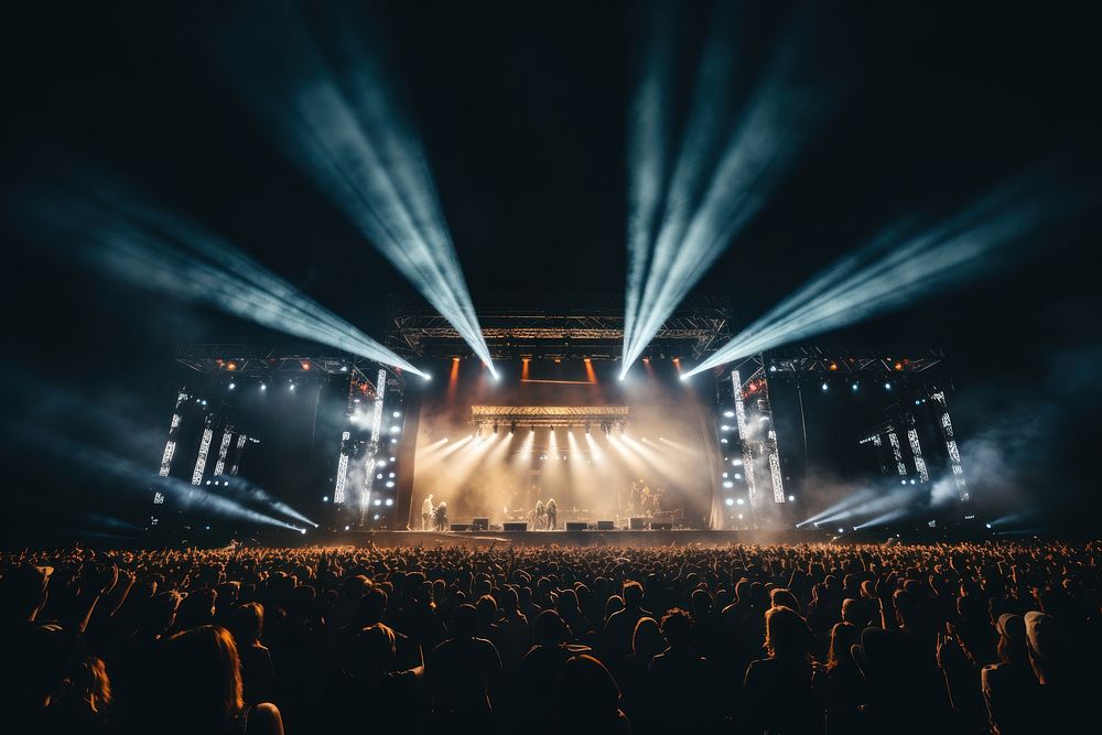 Concert night stage entertainment. AI | Free Photo - rawpixel