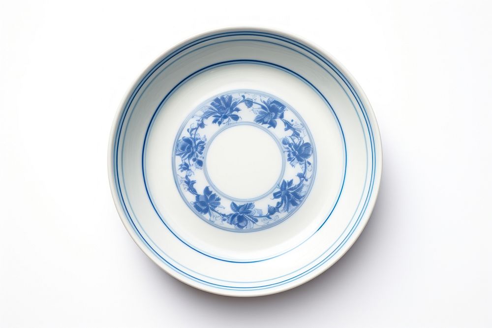 white dinner plate porcelain pattern | Premium Photo - rawpixel