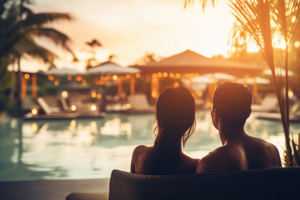 Hotel architecture vacation resort. AI | Premium Photo - rawpixel