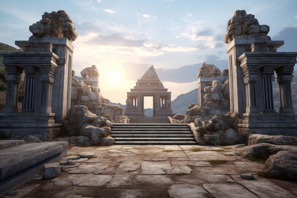 Ancient temple rock spirituality architecture. | Premium Photo - rawpixel