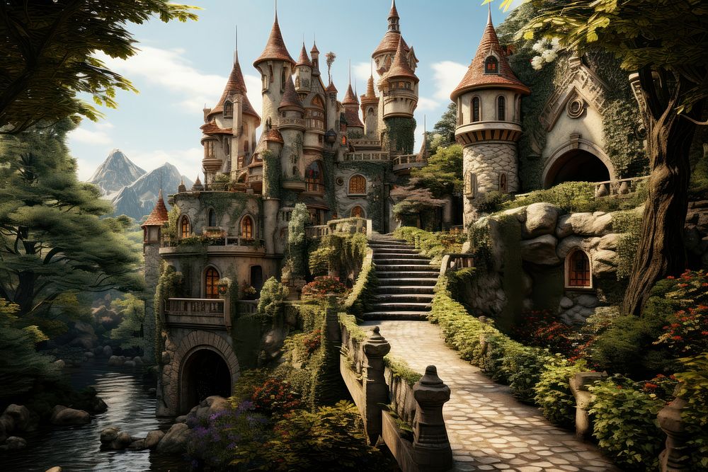 Castle plant architecture building. | Premium Photo - rawpixel