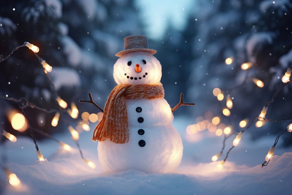 Snowman winter outdoors nature. | Premium Photo - rawpixel