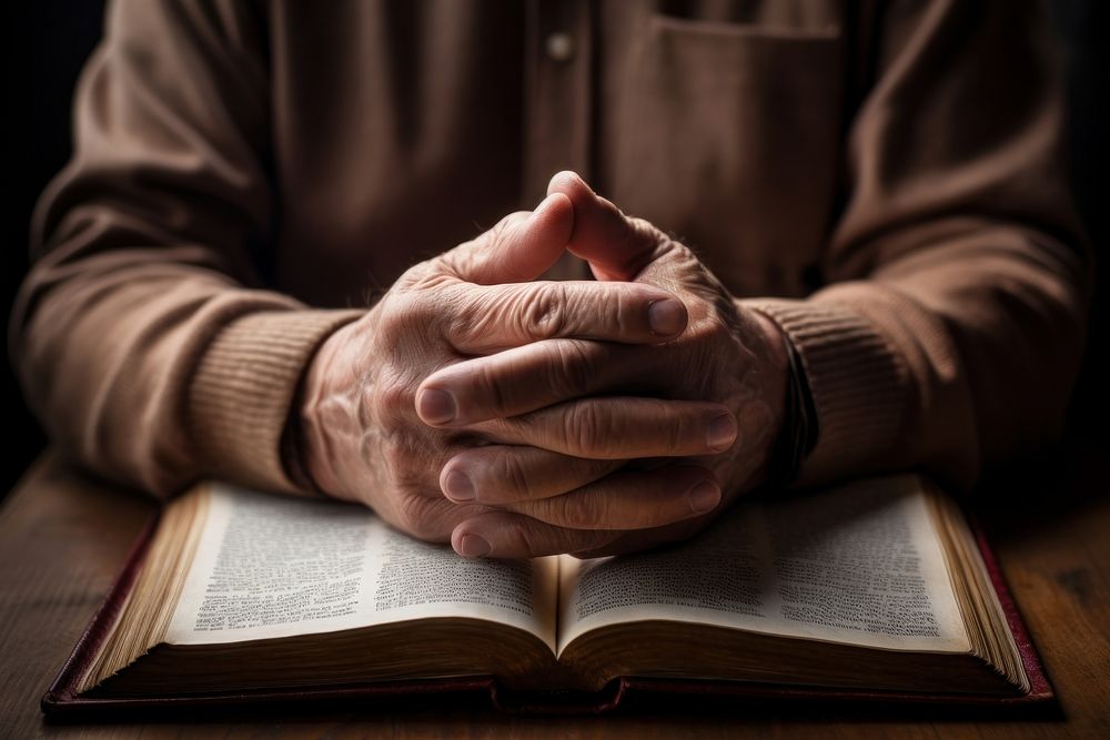 Hands praying book publication adult. | Free Photo - rawpixel