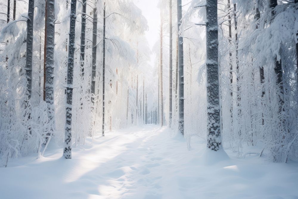 Snow forest backgrounds landscape outdoors | Premium Photo - rawpixel