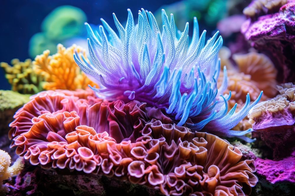 Closeup coral reef colorful beautiful | Free Photo - rawpixel