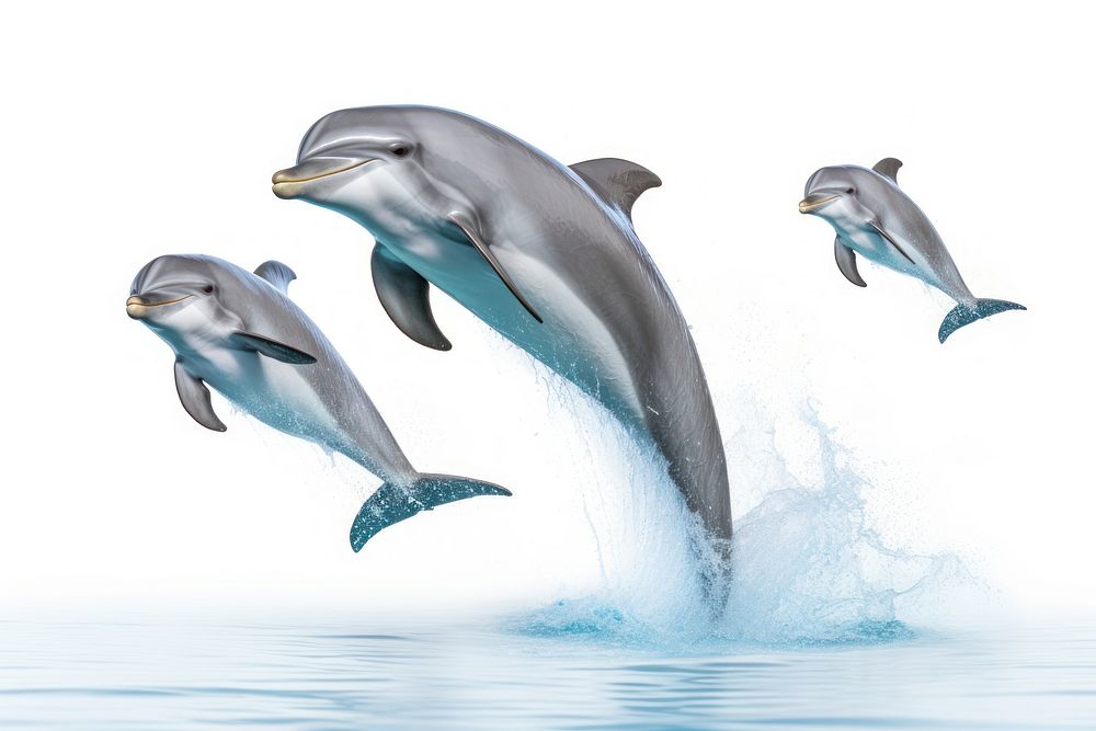 Dolphin jumping animal mammal fish. | Free Photo - rawpixel
