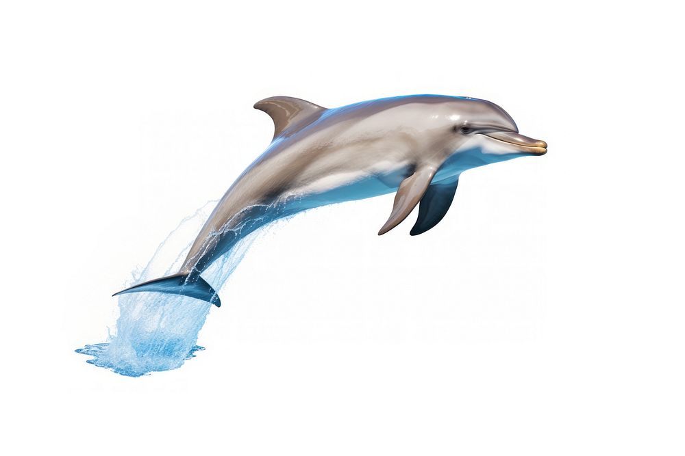 Dolphin jumping animal mammal fish. | Free Photo - rawpixel