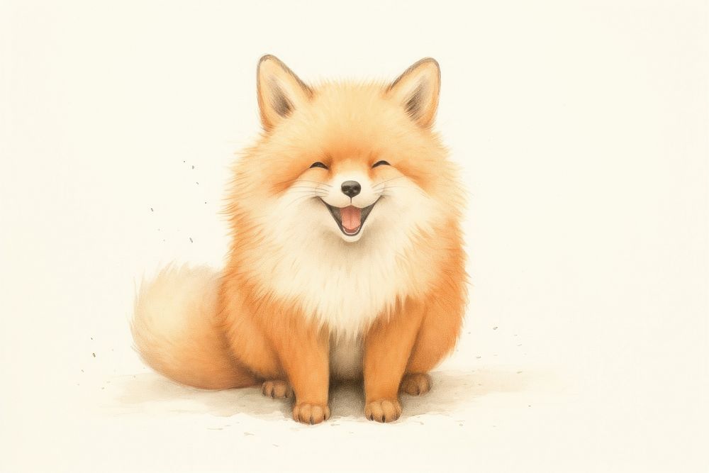 Fox drawing mammal animal. AI | Free Photo Illustration - rawpixel