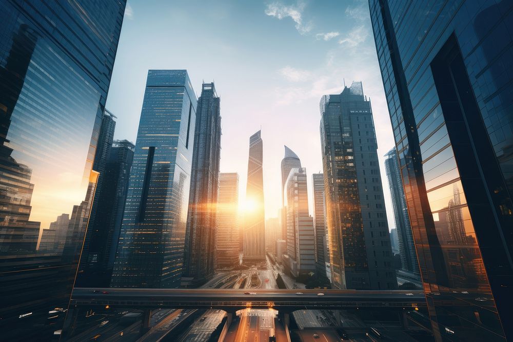 Building skyscraper city architecture. | Premium Photo - rawpixel