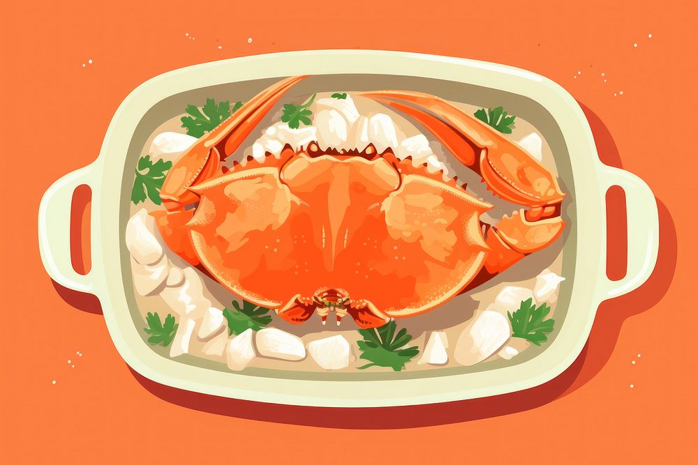 Crab seafood crab meal. | Free Photo Illustration - rawpixel