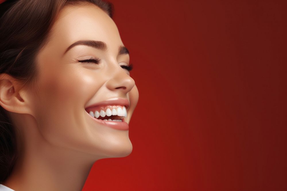 Teeth Model Woman laughing. | Premium Photo - rawpixel
