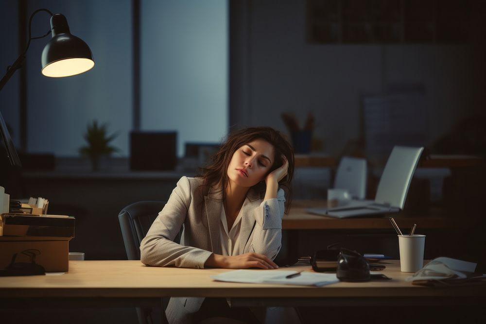 Woman worker computer worried office. | Free Photo - rawpixel