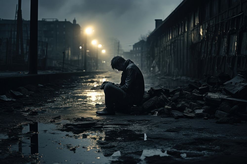 Feeling adult human homelessness. | Premium Photo - rawpixel