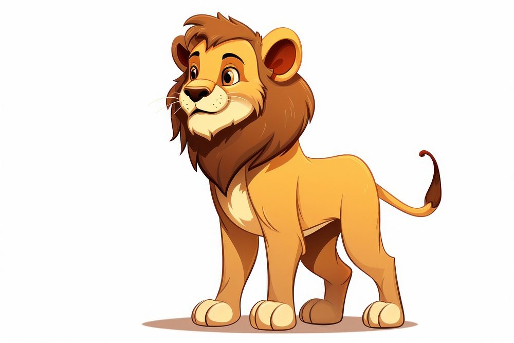 Lion cartoon mammal animal. | Premium Photo Illustration - rawpixel