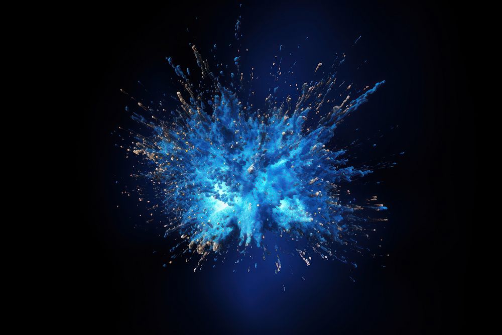 Blue sparkle explosion backgrounds fireworks | Premium Photo - rawpixel