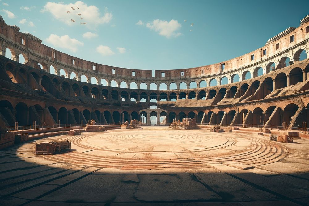 Coliseum landmark amphitheater architecture. | Premium Photo - rawpixel