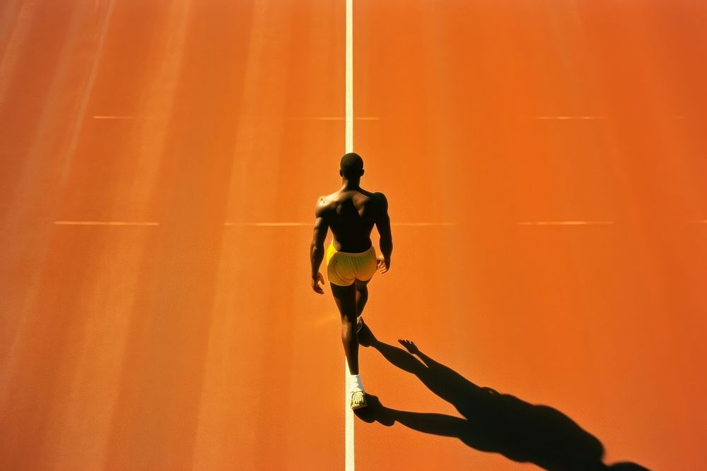 Man running track. AI generated | Free Photo - rawpixel