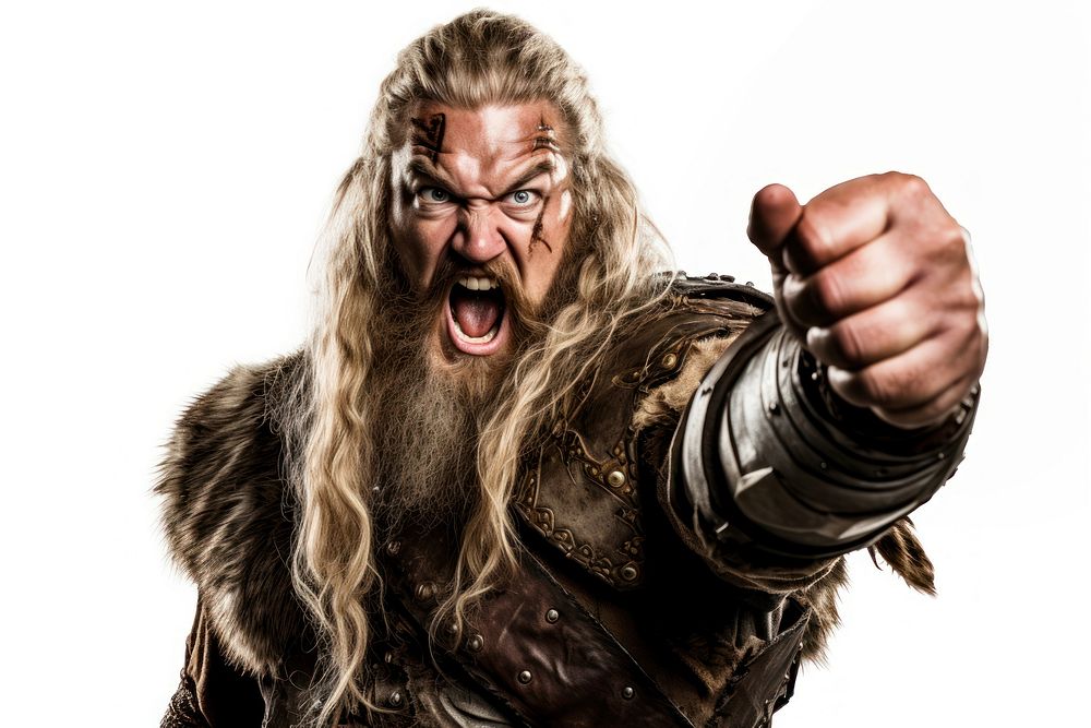 Viking male shouting adult photo. | Free Photo - rawpixel
