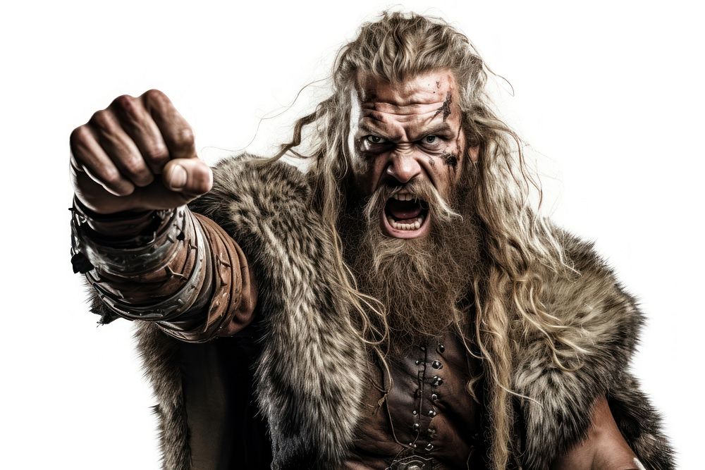 Viking male portrait shouting adult | Free Photo - rawpixel