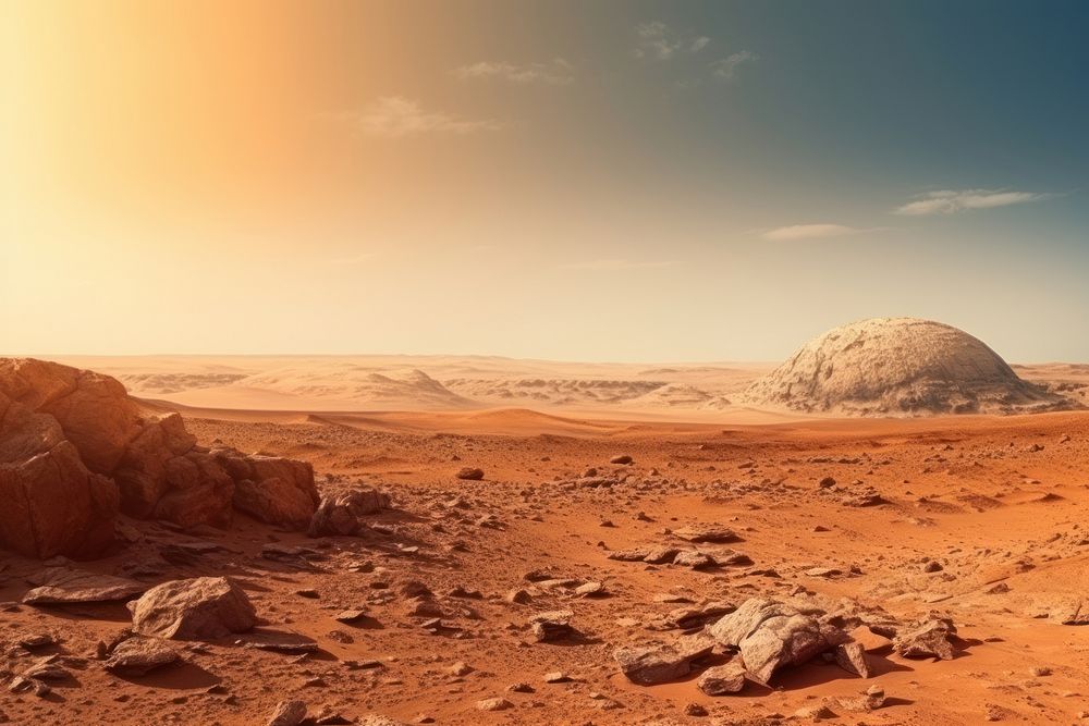 Mars landscape outdoors desert. | Premium Photo - rawpixel