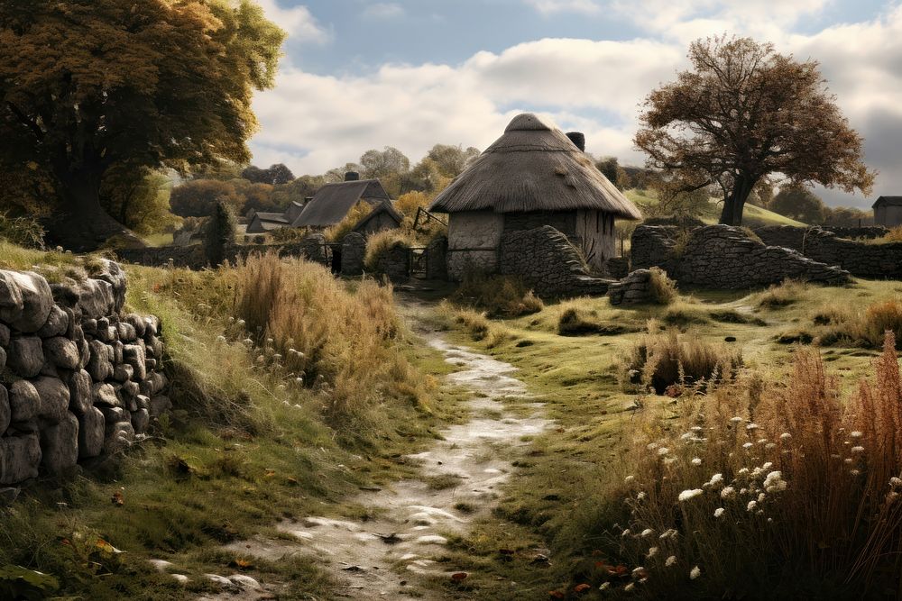 Medieval grass architecture landscape outdoors. | Premium Photo - rawpixel