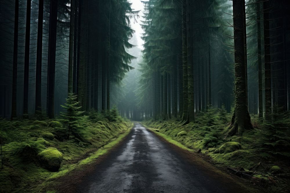 Forest road outdoors woodland nature. | Premium Photo - rawpixel