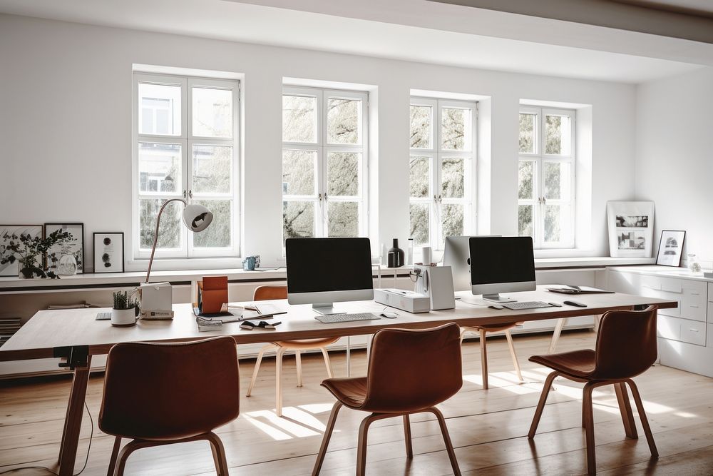 Window office table chair | Premium Photo - rawpixel