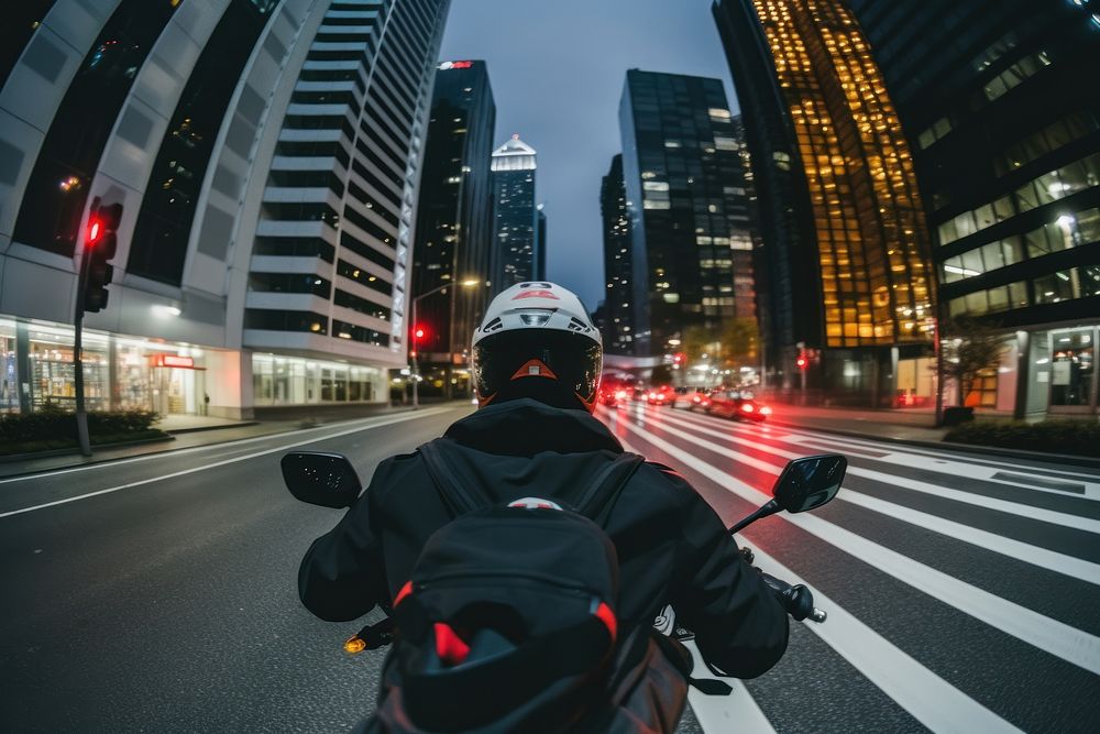 Motorcycle light architecture photography. | Free Photo - rawpixel