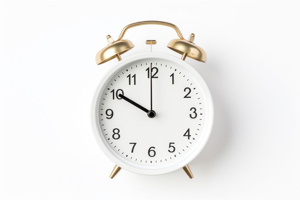 Alarm clock white. AI generated | Premium Photo - rawpixel
