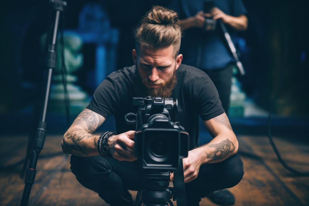 Videographer photographer portrait camera. | Free Photo - rawpixel