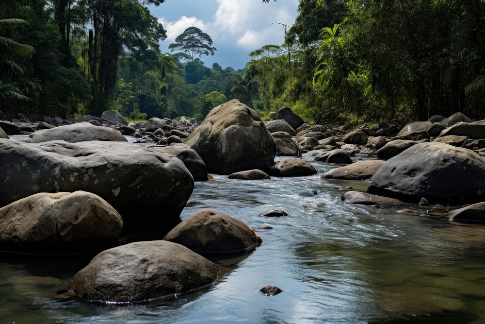 Jungle rock landscape outdoors. AI | Free Photo - rawpixel