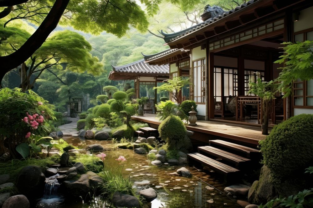 Asian country house architecture outdoors | Premium Photo - rawpixel