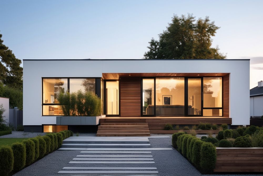 Small contemporary house architecture building | Free Photo - rawpixel