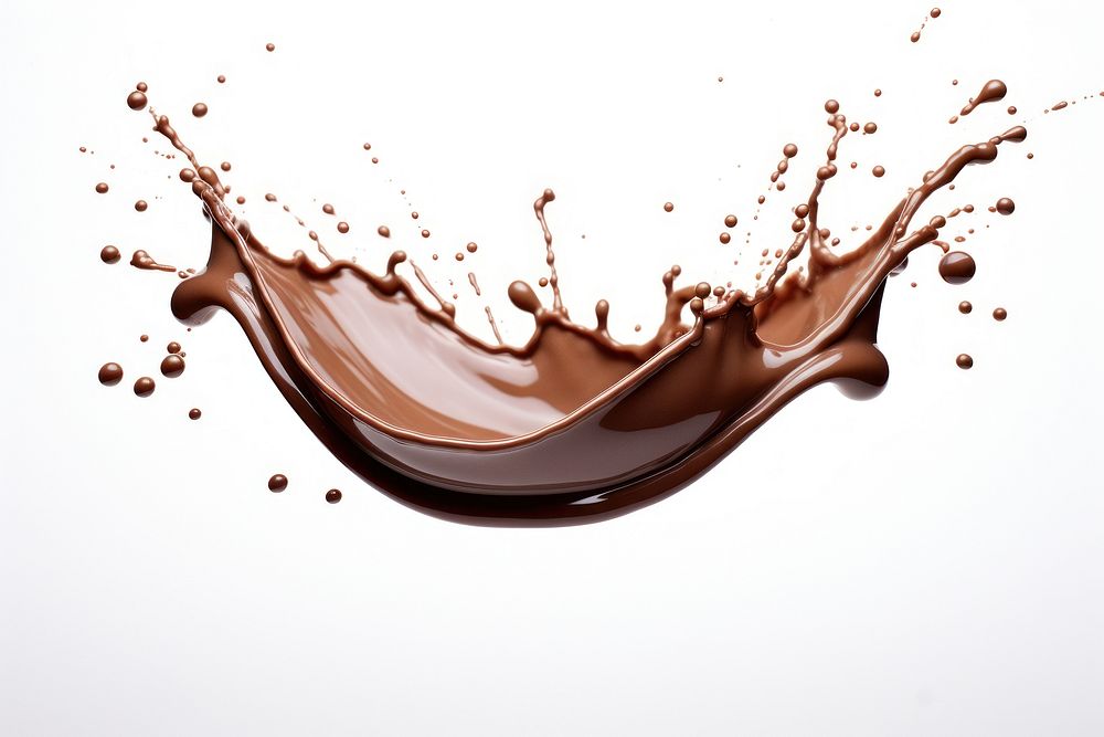 Chocolate splash white background refreshment | Free Photo - rawpixel