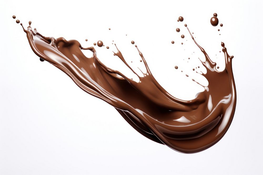 Chocolate splash white background refreshment | Free Photo - rawpixel