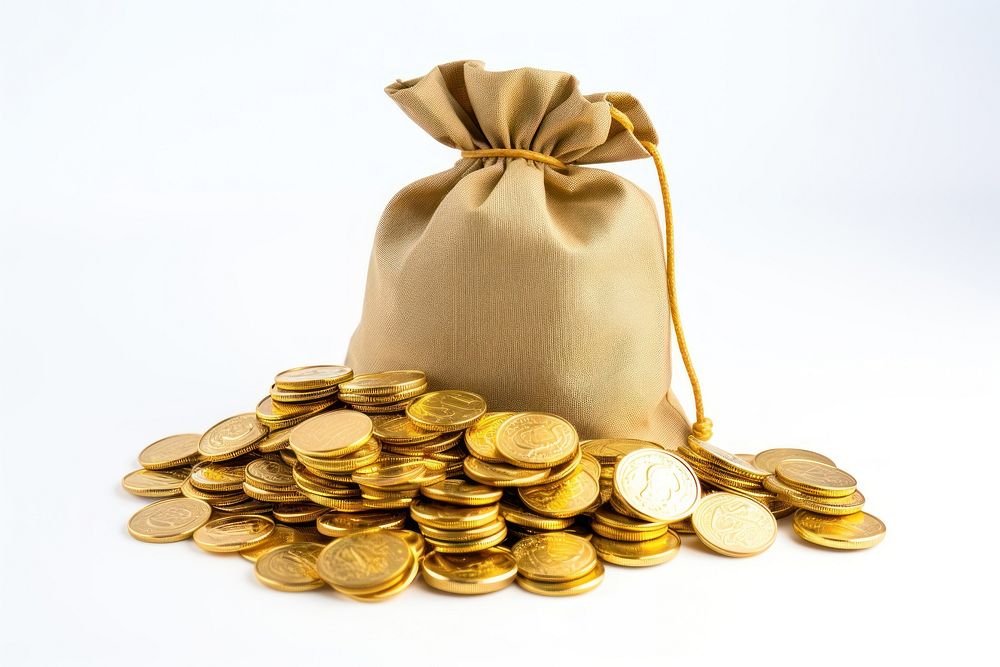 Gold coin bag money. AI | Premium Photo - rawpixel