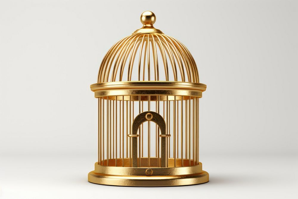 Cage gold architecture birdcage | Premium Photo - rawpixel