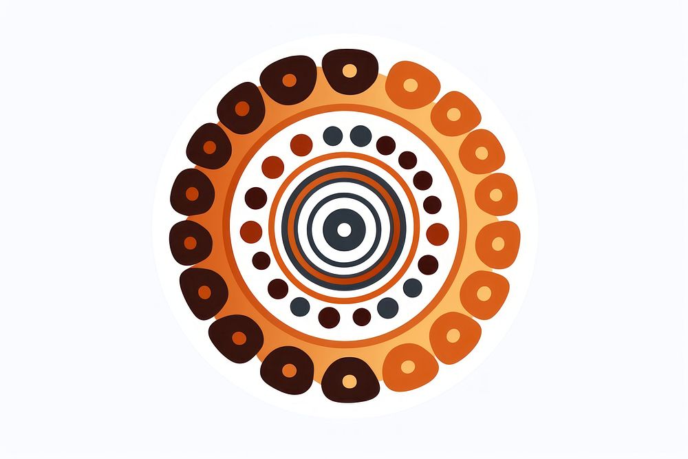 Aboriginal art pattern spiral logo | Free Photo - rawpixel