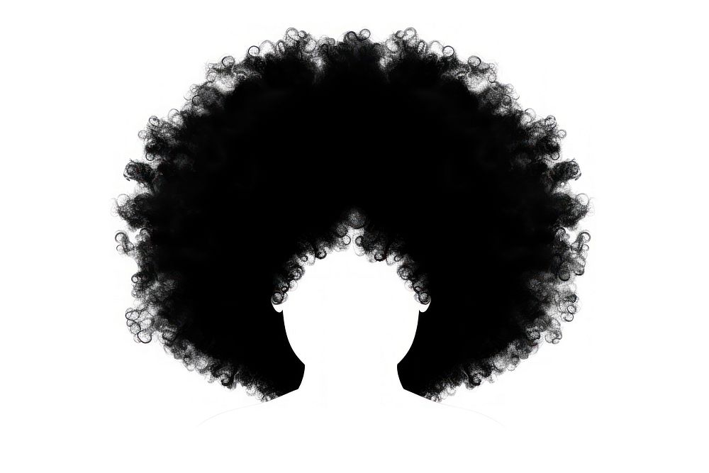 Afro silhouette portrait black. | Free Photo Illustration - rawpixel
