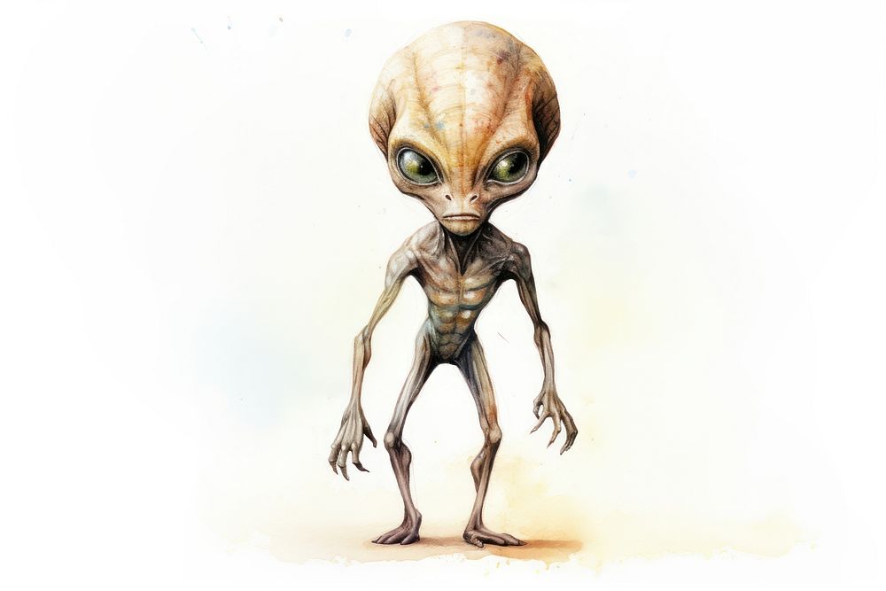 Alien representation portrait cartoon. AI | Free Photo Illustration ...