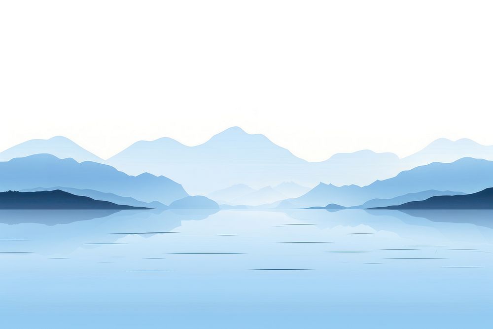 lake backgrounds landscape mountain. AI | Premium Photo Illustration ...