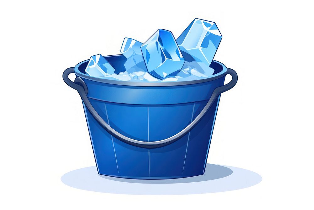 Bucket ice white background container. | Free Photo Illustration - rawpixel