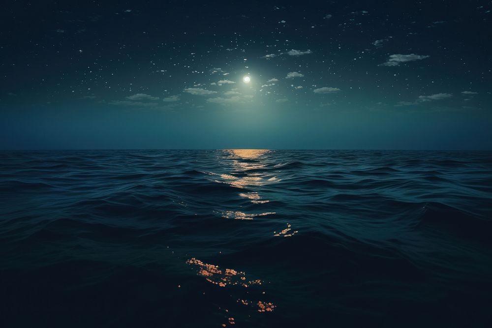Night ocean sea astronomy | Free Photo - rawpixel