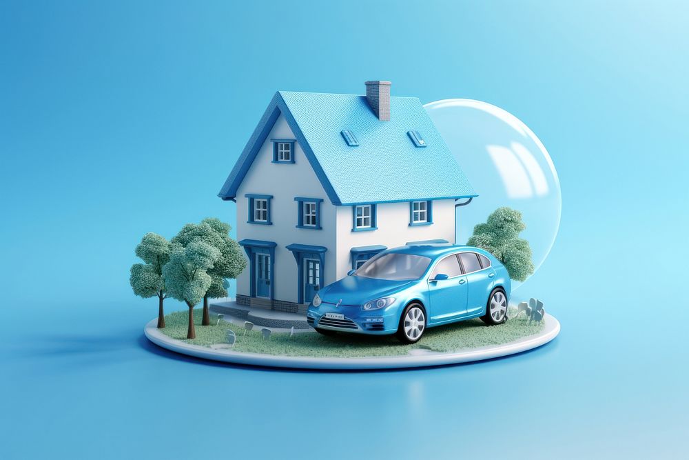 Insurance company client car architecture | Free Photo Illustration ...