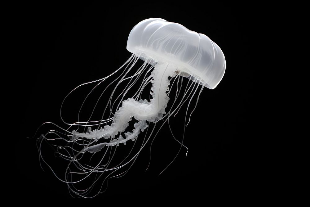 Moon jellyfish animal white invertebrate. | Premium Photo - rawpixel