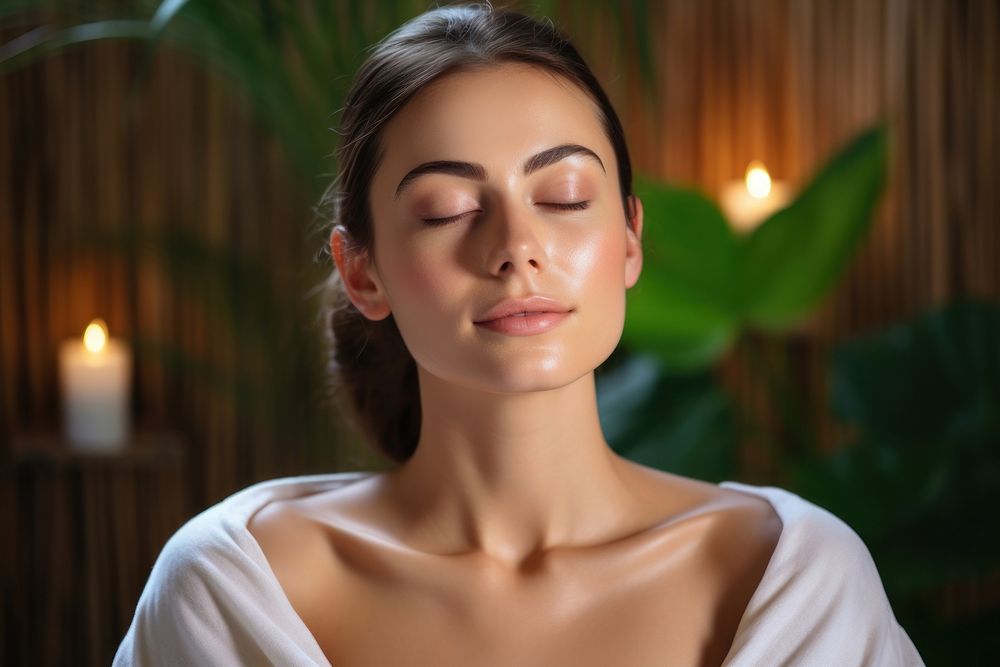 Adult woman contemplation spirituality. AI | Premium Photo - rawpixel