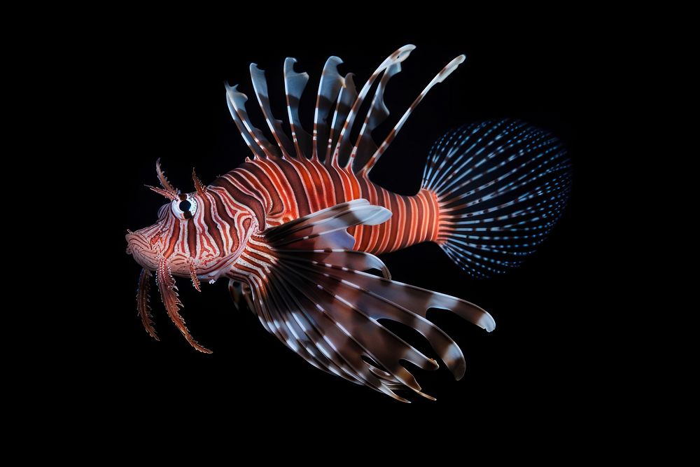 lion fish aquarium animal nature. | Free Photo - rawpixel